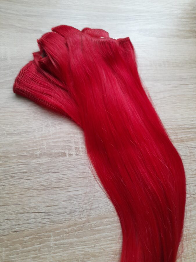 Sarkani mati ar klipšiem, 45 cm - Klipšiem, tresēm - Internet veikals ...